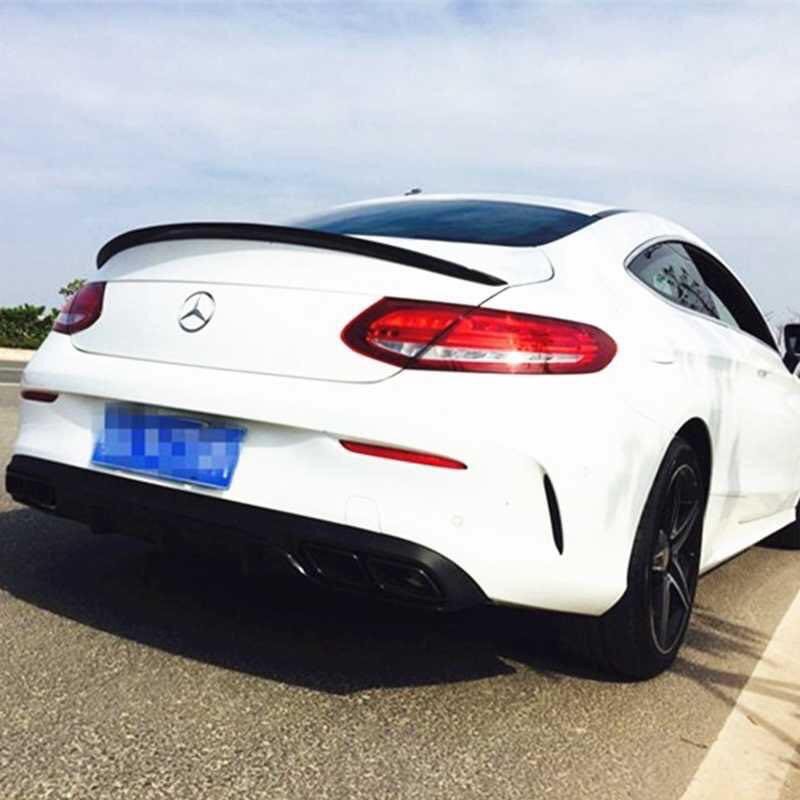 Mercedes Benz w205 coupe Amg C63s carbon fiber rear boot trunk Ducktail ...