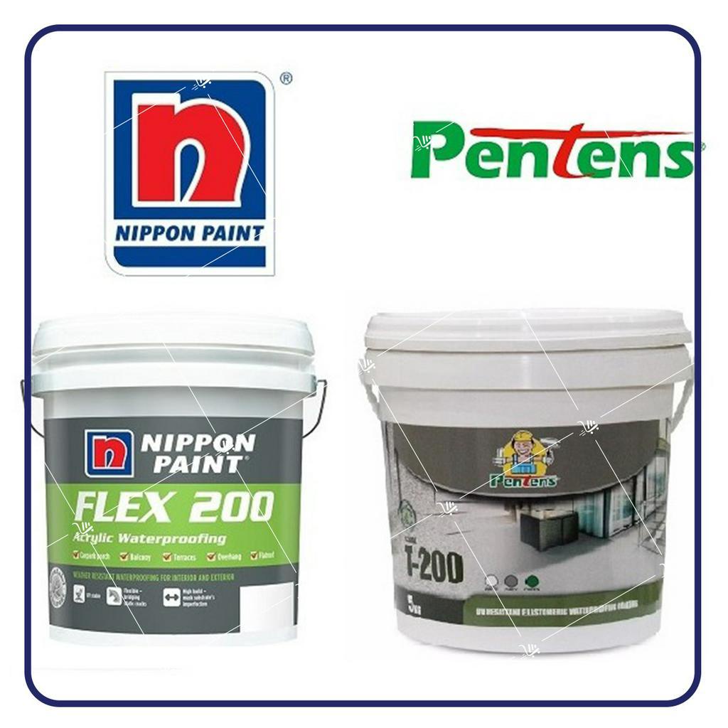 5KG PENTENS FLESEAL T-200 / T-201 NIPPON FLEX 200 Waterproofing Coating | Shopee Malaysia