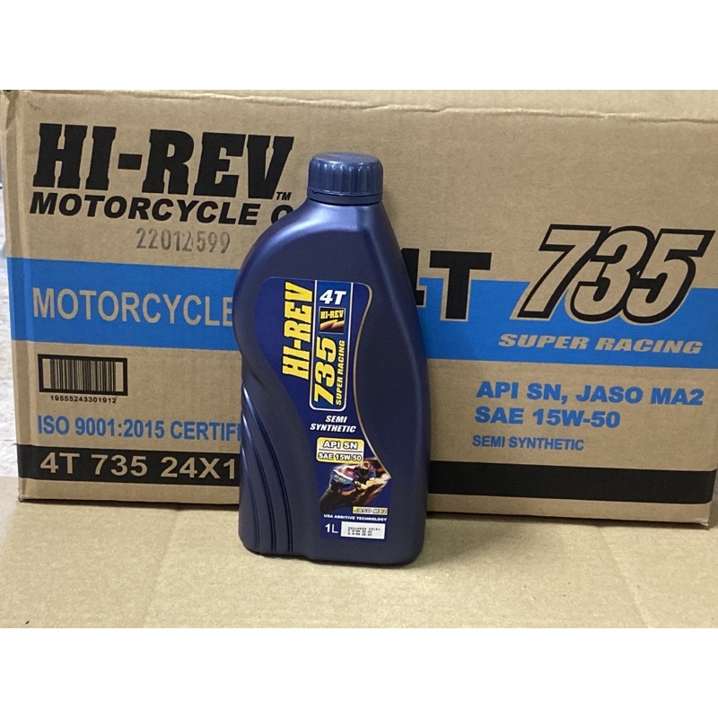 HI-REV Hi Rev 735 4T Semi Synthetic SAE 15W50 1L Original | Shopee Malaysia