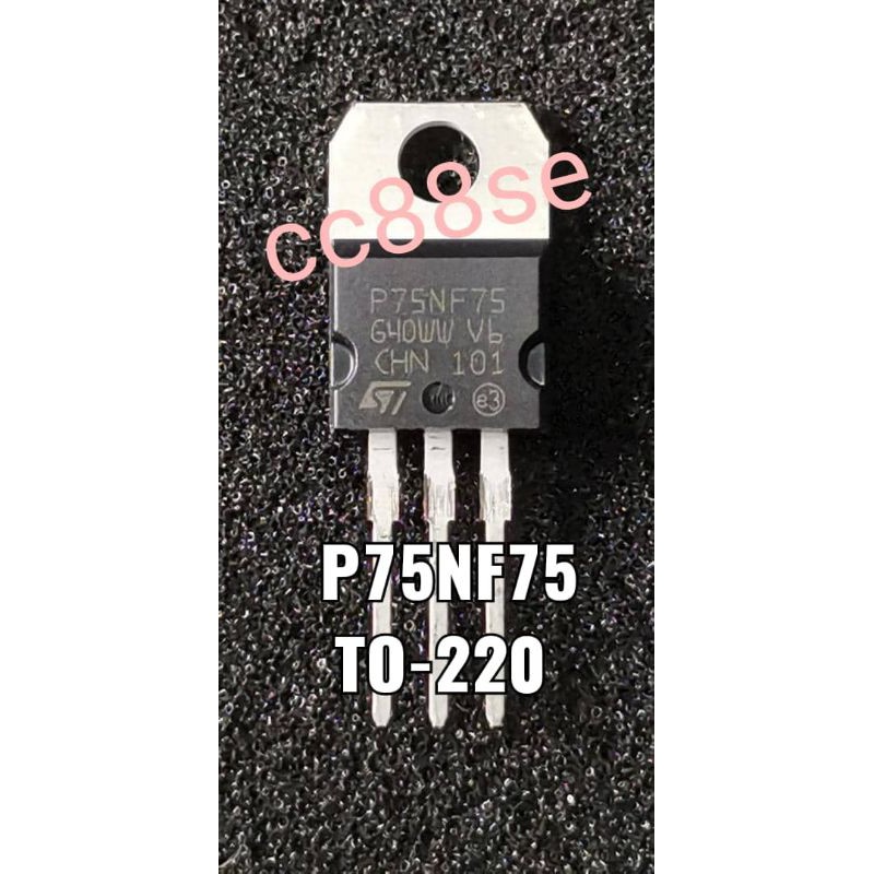 P75NF75 STP75NF75 75NF75 75N75 TO-220 MOSFET FET ST | Shopee Malaysia