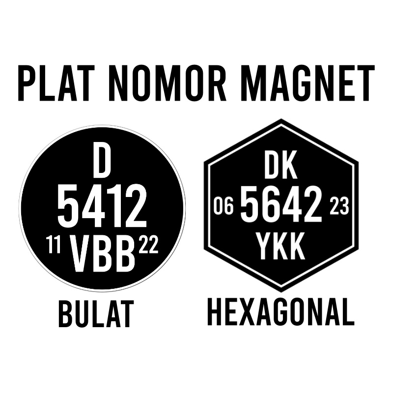 Vespa Magnetic Number Plate Round HEXAGONAL Square | Shopee Malaysia
