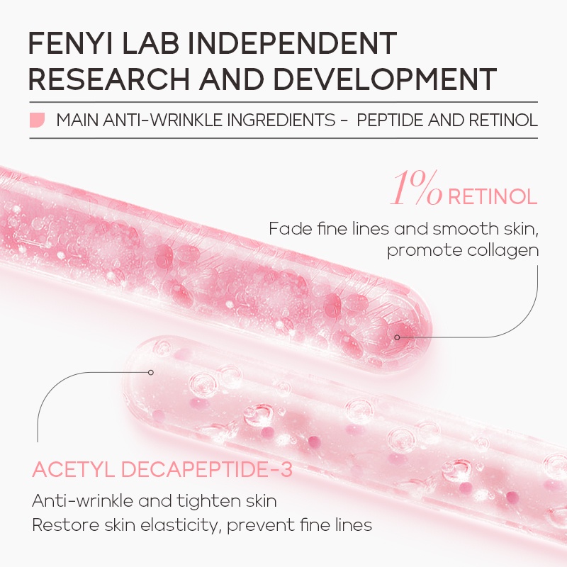 Fenyi Lab Retinol 3% AHA Peeling Serum Smoothing Rough Skin Niacinamide ...