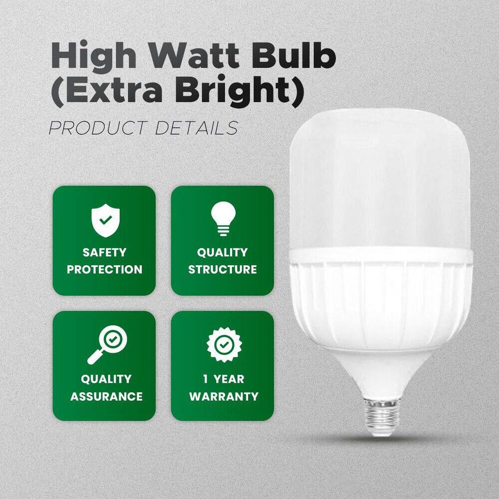 30W/50W/100W E27 HIGH WATTAGE LED BULB 240V EXTRA BRIGHT LED LAMP BULB ...