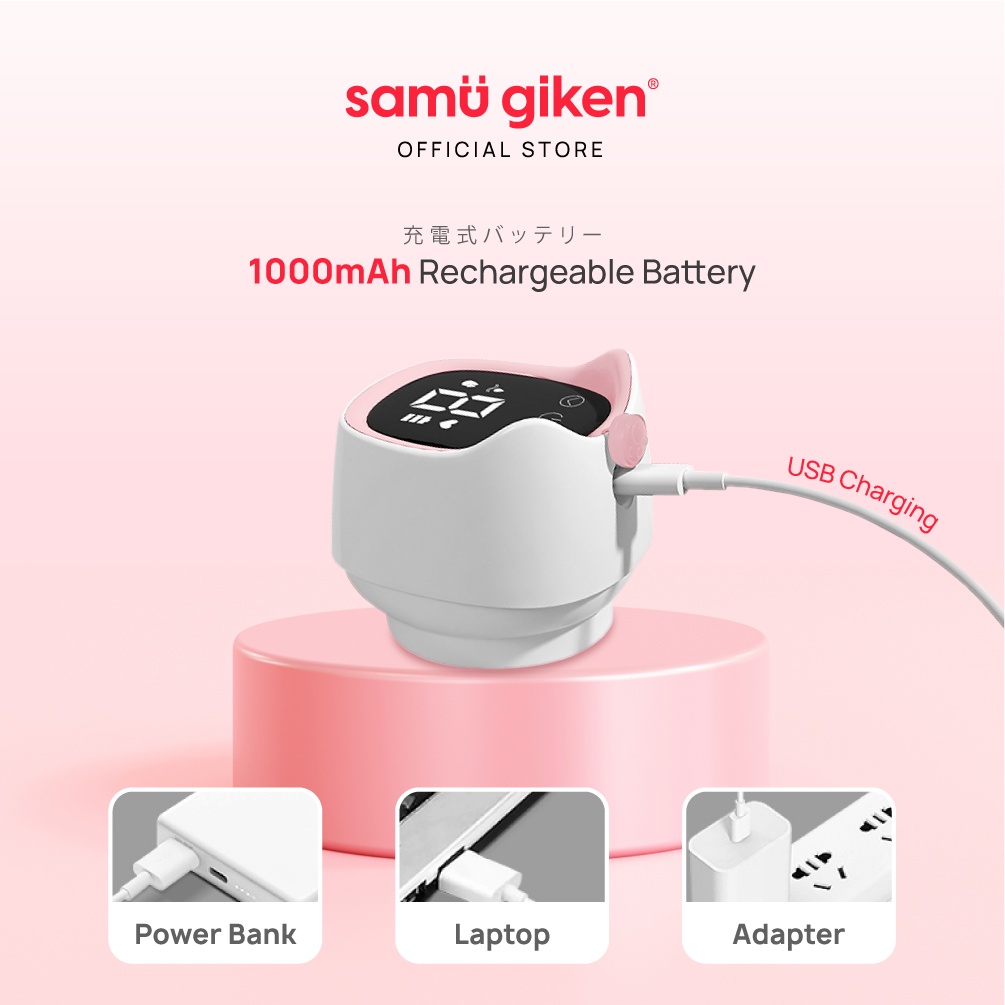 Samu Giken Electric Wireless Portable 9 Speed Breast Pump With PPSU BOTTLE BP120PK | Shopee Malaysia
