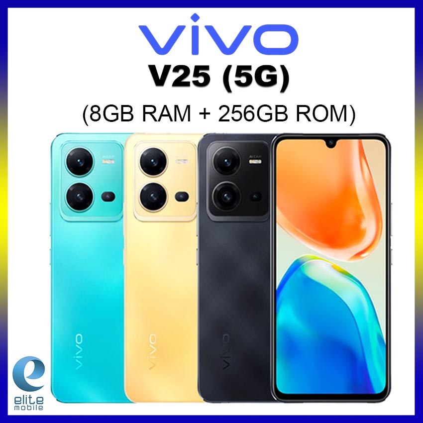 Vivo V25 5G Smartphone (8GB RAM + 256GB) 6.44 inches, Fast charging 44W, 50MP front camera,64MP ...