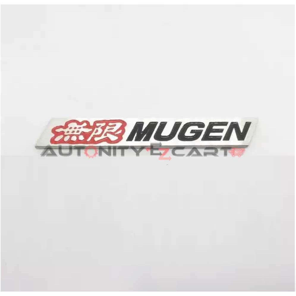 Aluminium Alloy 3D Car Logo - MUGEN logo Small Design Red & Black ...