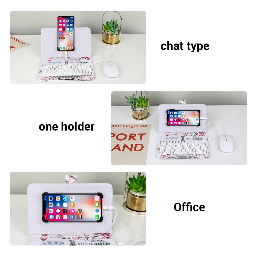 Mobile Phone Keyboard And Mouse Portable Type-C/Micro-Usb Wired ...