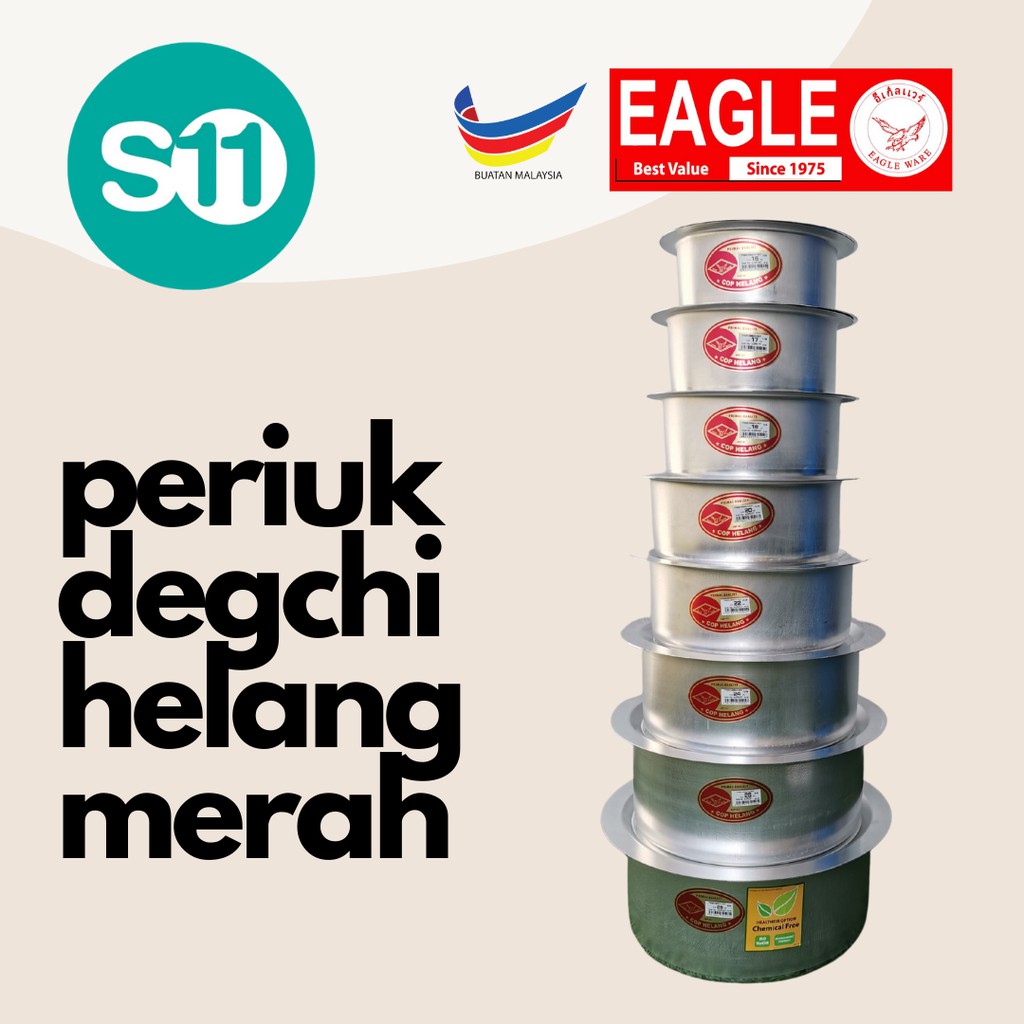 Eagleware Helang Periuk Degchi Aluminium Helang Merah Eagleware Periuk ...