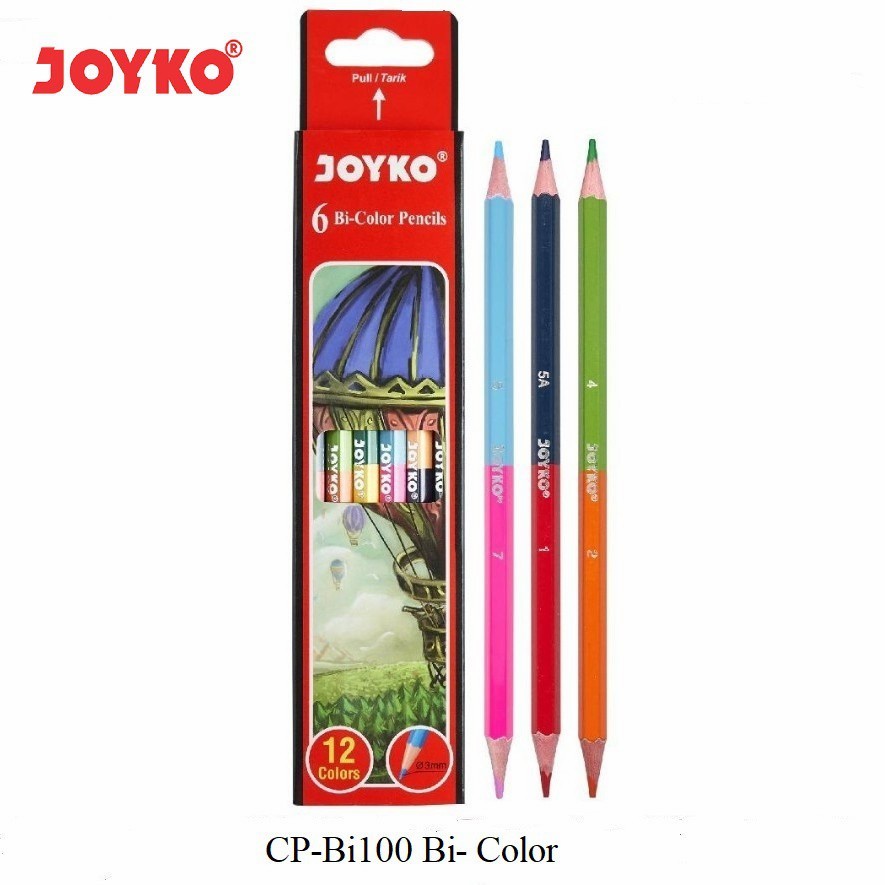 Cp-bi100 Bi-Color Colored Pencils 6pcs 12colors | Shopee Malaysia