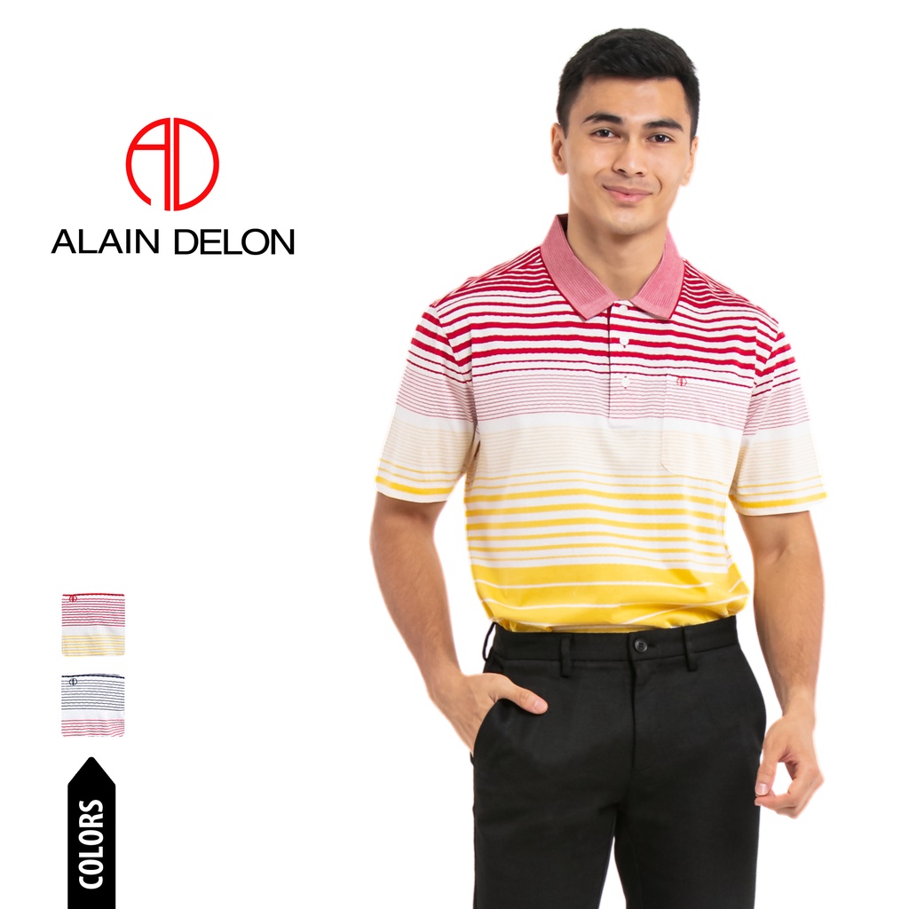 Alain Delon Baju Tee Lengan Pendek | Regular Fit Short Sleeve Cotton ...