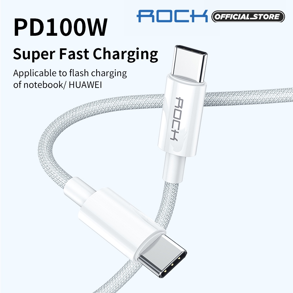 Rock R6 Type C To C PD Fast Charge Cable (100W) | Shopee Malaysia