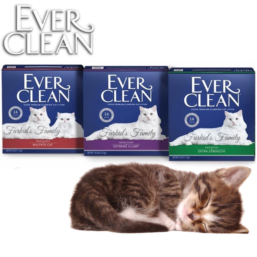 Ever Clean Super Premium Clumping Cat Litter 25lb(Multiple Cat/Extra Strength/Lightly Scented ...