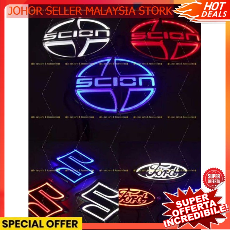 Toyota Honda Lexus KIA Front Grill Led Logo Emblem 5D EL Light Front ...