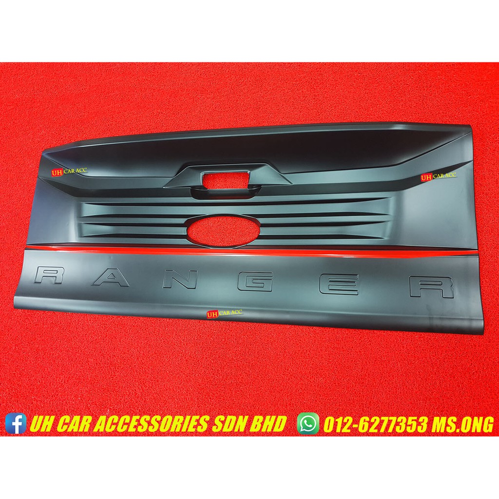 Ford ranger t6 t7 t8 2012-2021 rear tailgate protector guard garnish ...