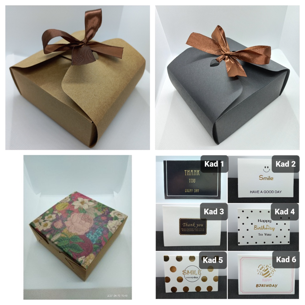 Kotak tudung bersama kad ucapan / gift box with wishes card | Shopee ...