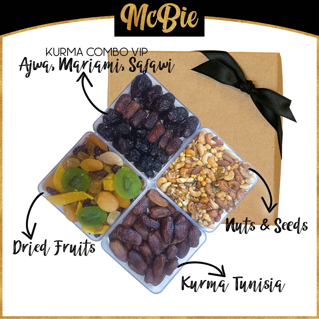 Ramadhan Surprise Gift Box Kurma Premium Nuts Dried Fruits 1.2kg ...