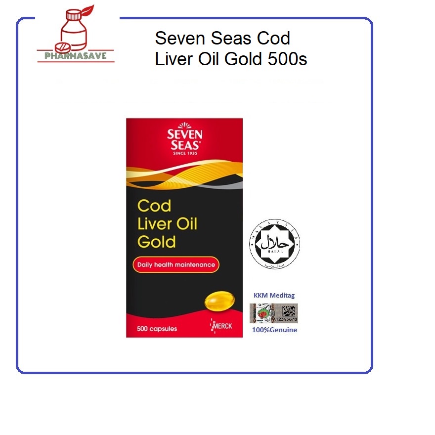 Seven Seas Cod Liver Oil 500's (Minyak Ikan Kod) | Shopee Malaysia