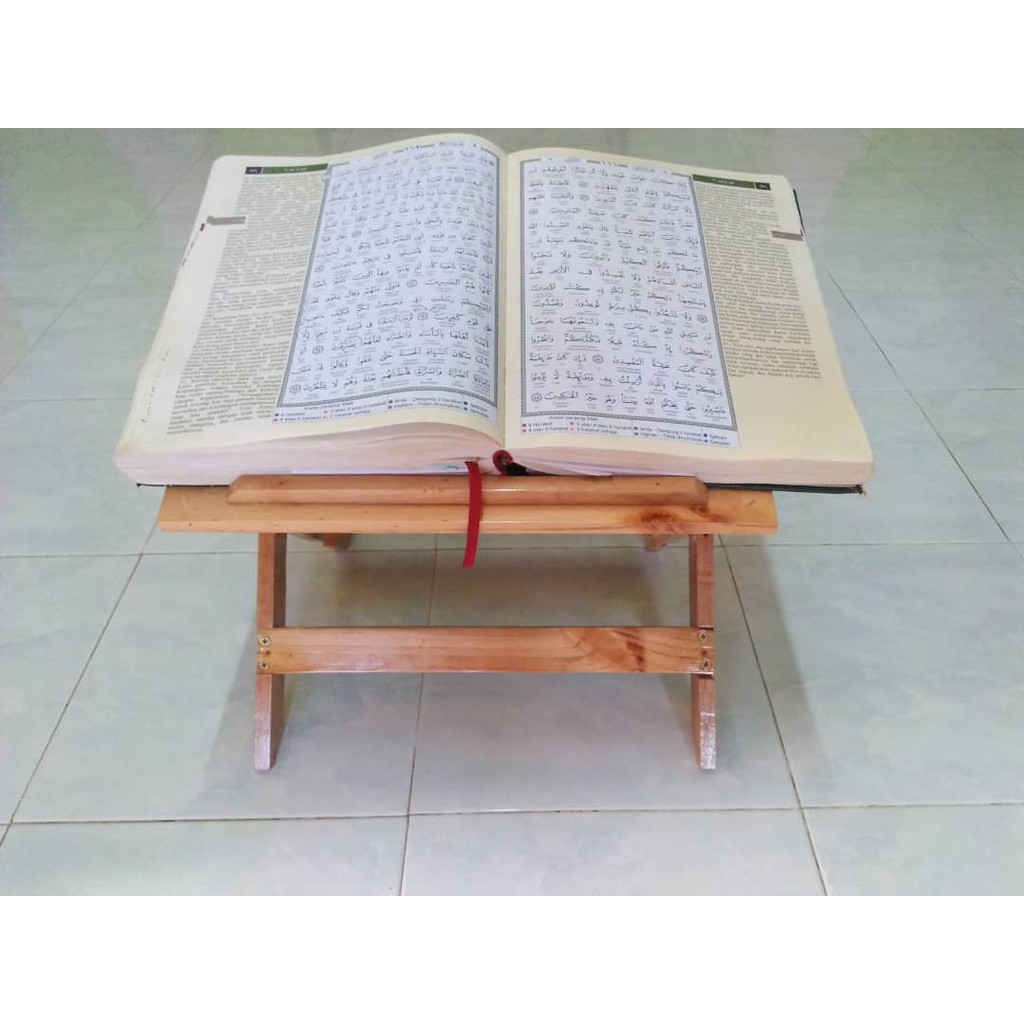 Papan Rehal Kayu Pine untuk letak Al-Quran (New Design) | Shopee Malaysia