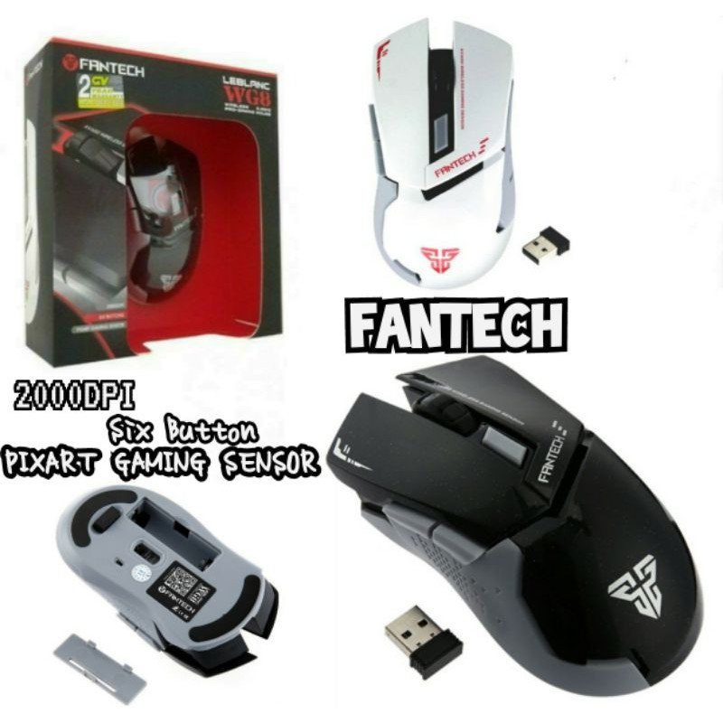 FANTECH PRO-GAMING WIRELESS MOUSE LEBLANC WG8 2000DPI | Shopee Malaysia