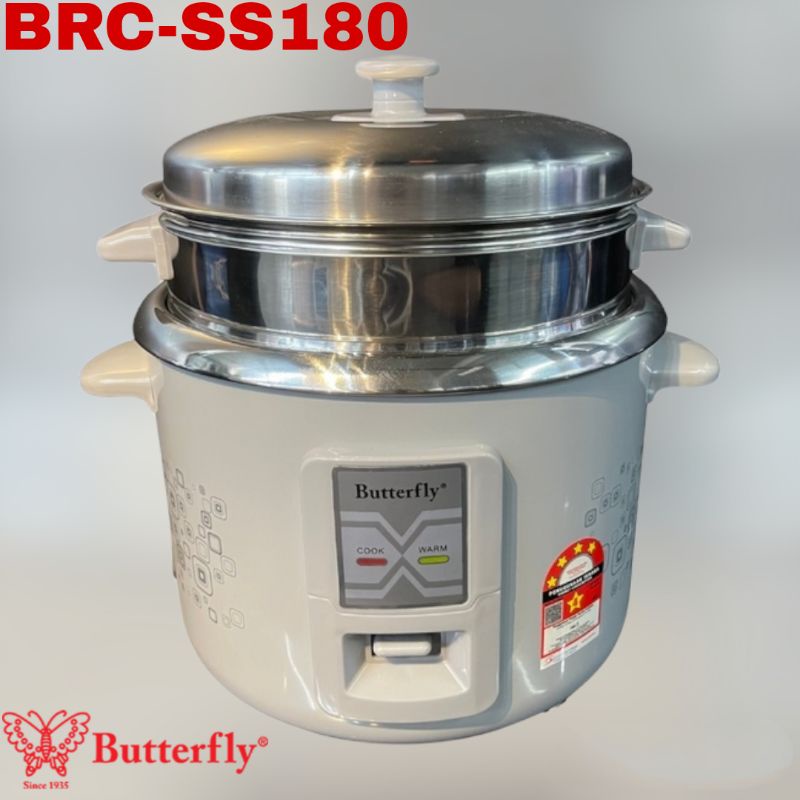BUTTERFLY STAINLESS STEEL INNER POT ELECTRIC RICE COOKER / PERIUK NASI ...