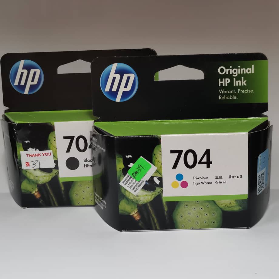 Original HP Ink 704 Black/Tri-Colour | Shopee Malaysia
