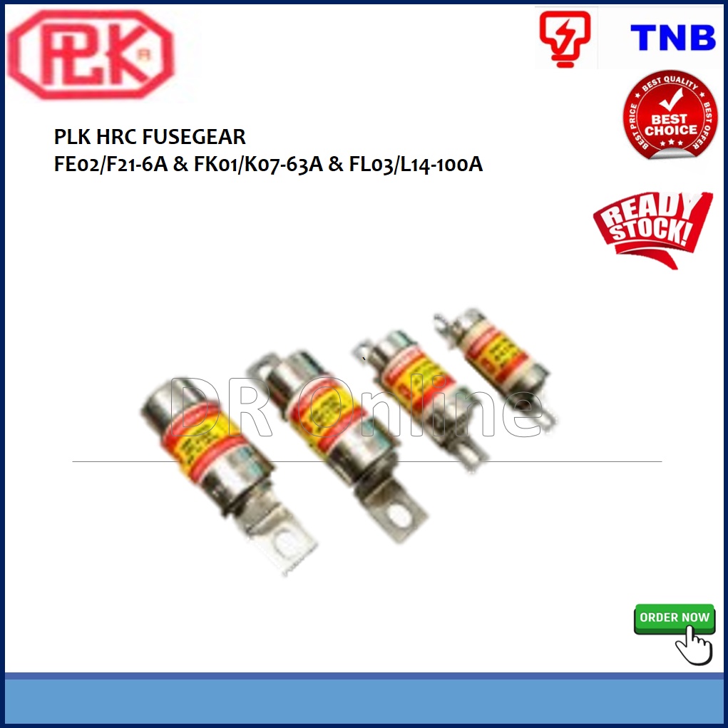 PLK TNB Fuse Carrier with Fusegear 63A ,(PLK-506FW+FK01/K07-63A ...