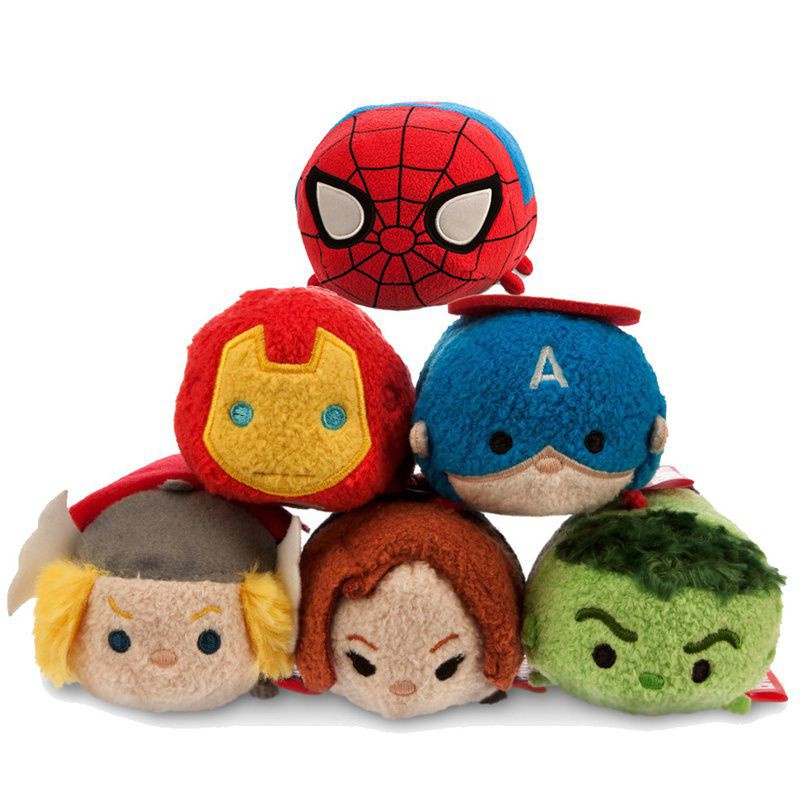 Tsum Tsum Plush Toy The Avengers Spiderman Loki Captain America Ironman ...