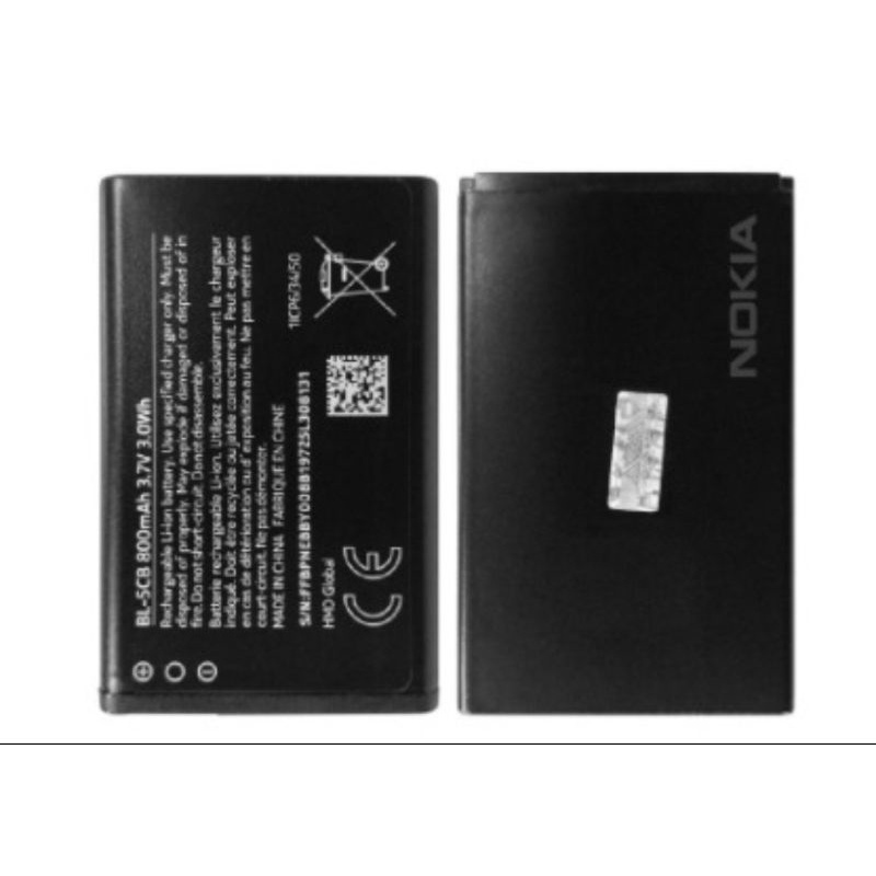 100% Original Nokia Battery BL-5CB 800mah 3.7V 3.0Wh AC18X Charger Bt ...