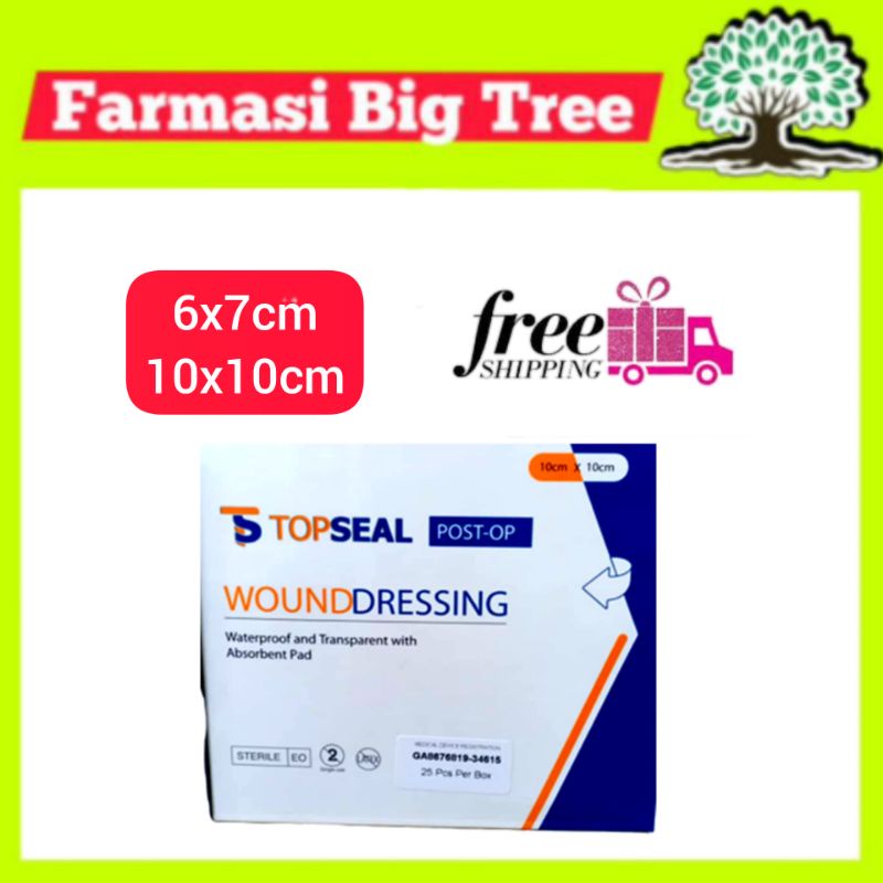 TOP SEAL WOUND DRESSING (6X7CM / 10X10CM) 1'S | Shopee Malaysia