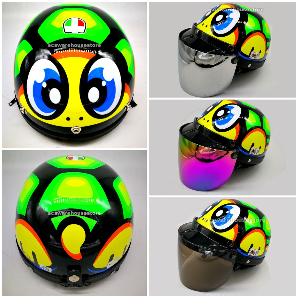 Turtle MHR III Half Cut Helmet / MHR 3 100% Original Kura EX5 Y110 Y80 ...