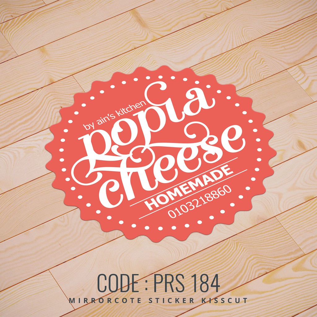 Popia Label Sticker Product - Label 3cm / 4cm / 5cm / 6cm / 7cm / 8cm ...