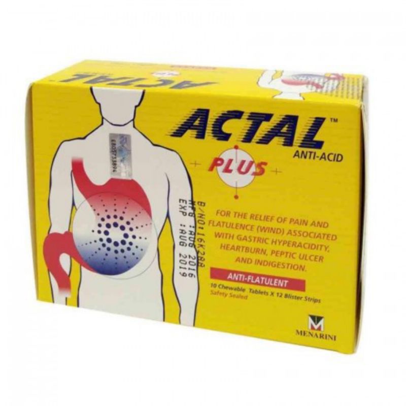 ACTAL PLUS ANTI ASID (1 strip) | Shopee Malaysia