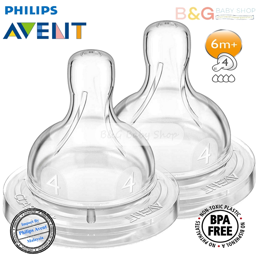 Philips Avent Classic Teat Anti Colic Nipple Puting Botol Susu - Newborn Flow / Slow Flow ...
