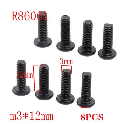 RC M2 M2.5 M3 M4 Button/Flat/Round/Column Head Hex Screws Nuts Metal ...