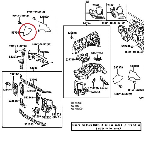 TOYOTA MULTIPLE MODELS FENDER APRON SEAL | Shopee Malaysia
