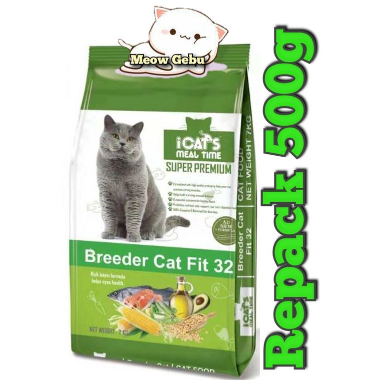 iCATS BREEDER CAT FIT 32 REPACK 500G | Shopee Malaysia