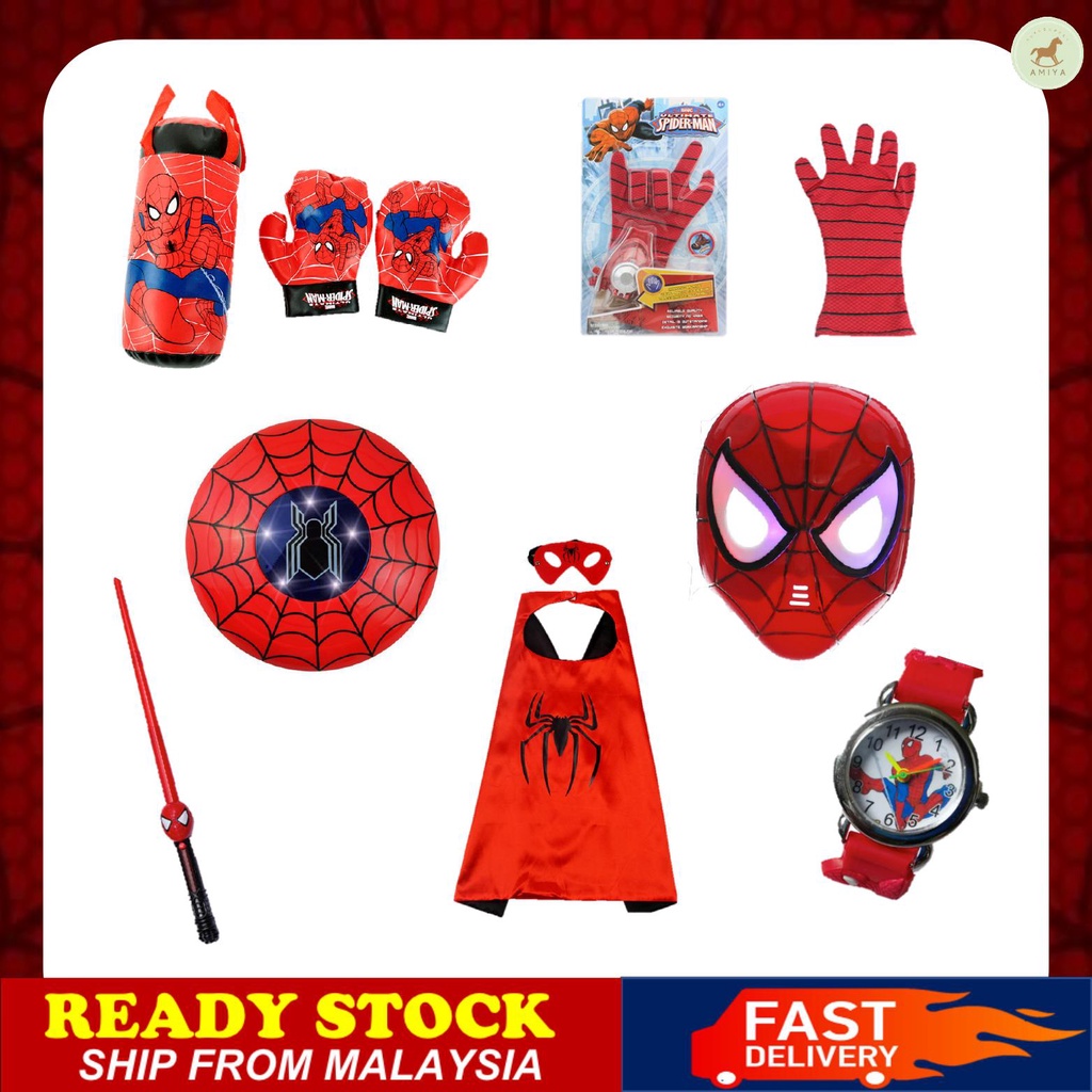 Spiderman Kids Boxing Set Gloves & Punching Toy Set ( FAST DELIVERY ...