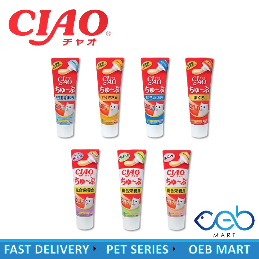 Ciao Churu Tube Supplent Treat Paste Hairball / Complete (80g) | Shopee Malaysia