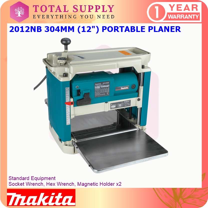 2012NB MAKITA 304mm (12") TABLE WOOD PLANER PORTABLE 【ADD ON】BLADE @ 30 ...