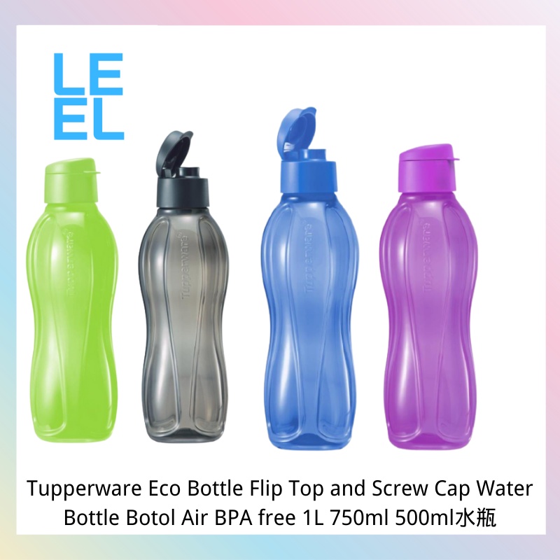 Tupperware Eco Bottle Flip Top Water Bottle Botol Air BPA free 1L 水瓶 ...