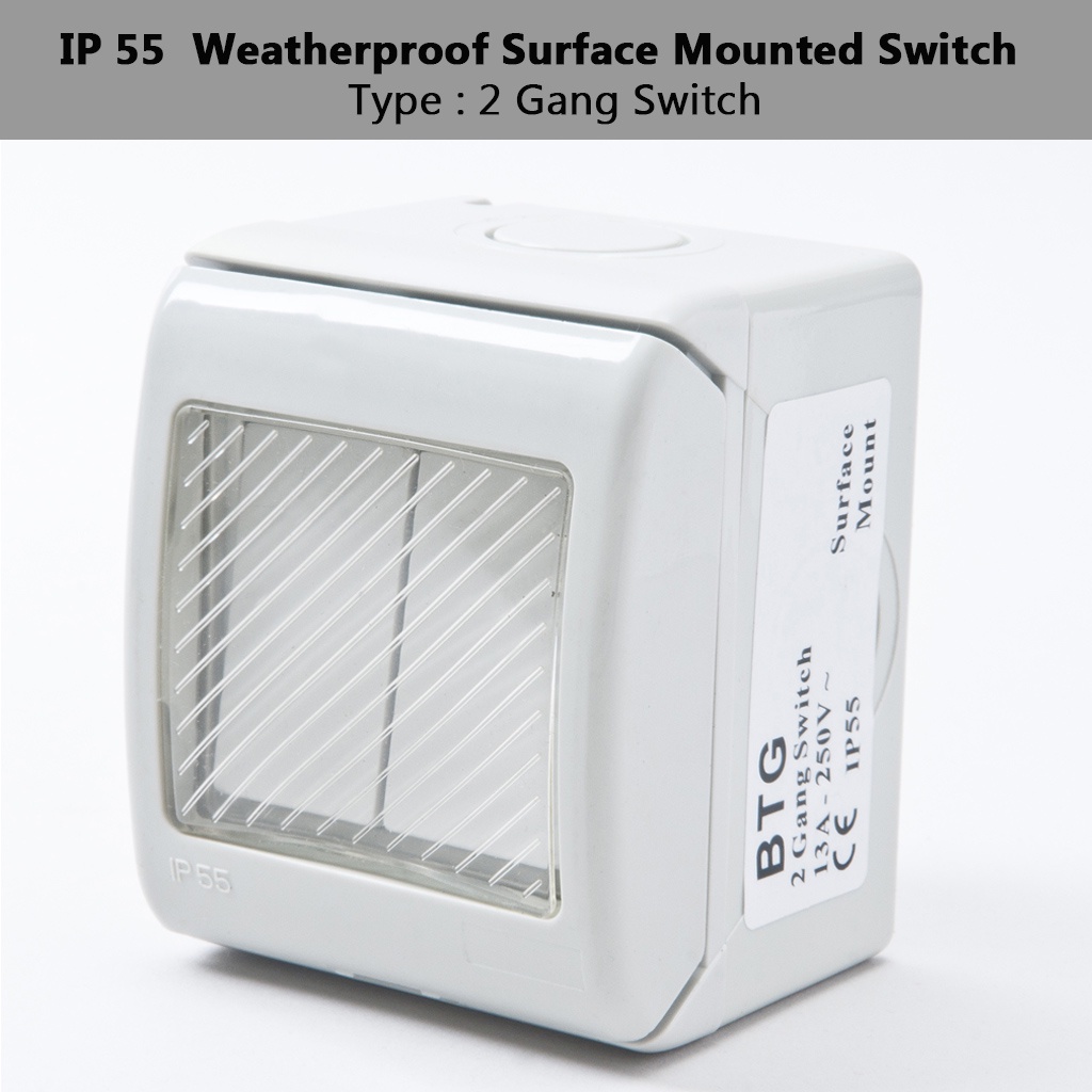 3H Suis/Suis Loceng 13A/20A IP55/IP66 Outdoor Kalis Cuaca Hard Cover ...