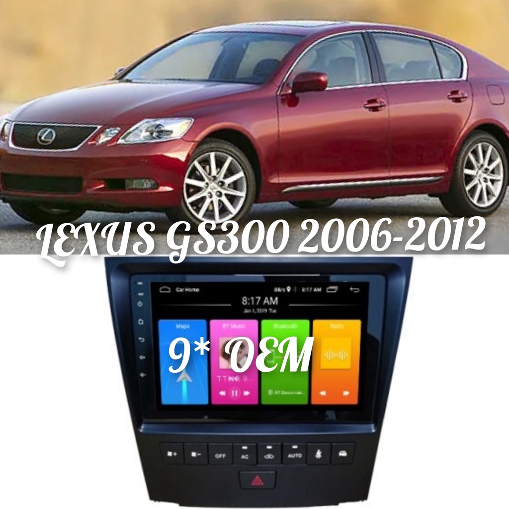 Lexus GS300 2006 - 2012 Android 1+16GB 9'' inch Car player Monitor ...