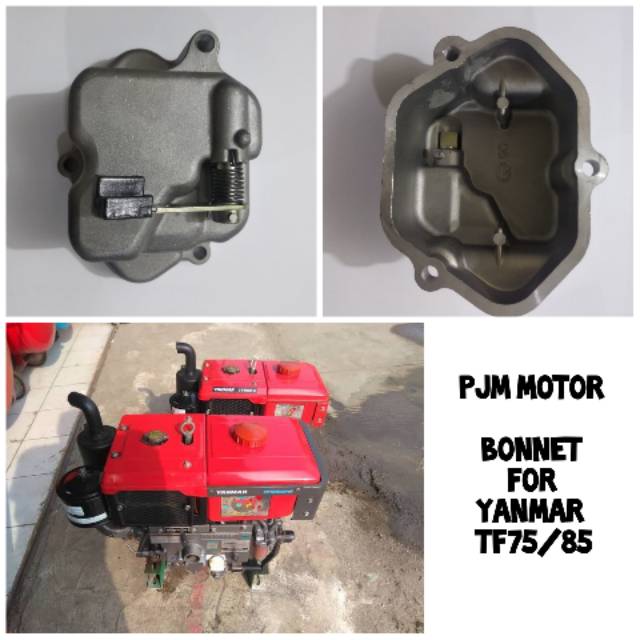 MESIN Cylinder Head Cover Yanmar Tf75 Tf85 Diesel Engine Bonnet Valve ...