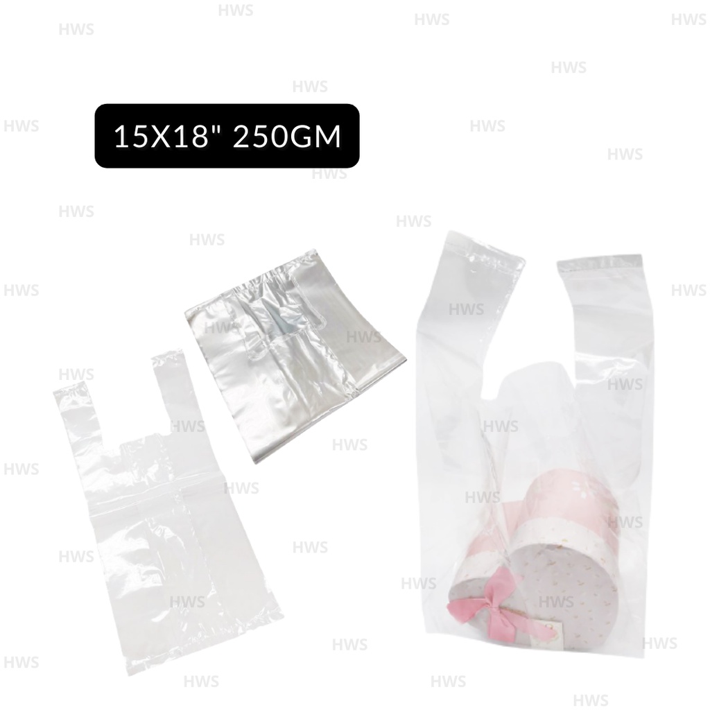 HWS PP PLASTIC BAG / PP SINGLET PLASTIC BAG / TRANSPARENT PLASTIC BAG (+/- 250GM) | Shopee Malaysia