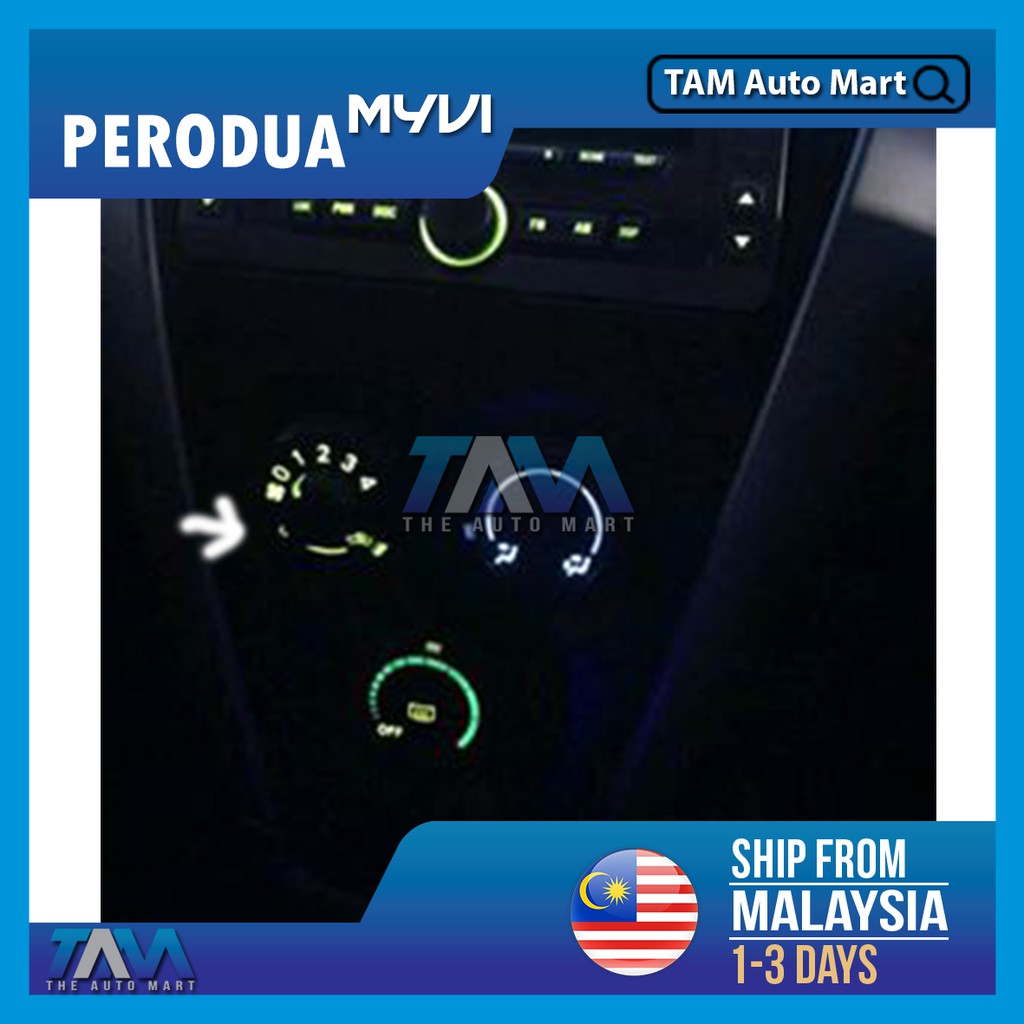 Perodua Myvi Alza Aircond Air Cond Switch LED Bulb Gear LED Bulb TAM ...