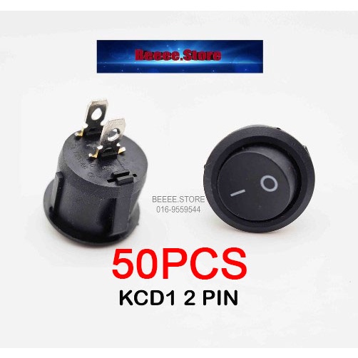 KCD1-105 Diameter 16.5mm 3A/250VAC Round Boat Rocker Switch On-Off Snap ...