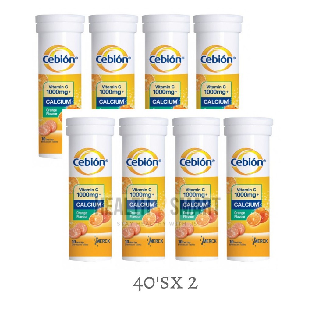 Cebion Vitamin C 1000mg / Vitamin C 1000mg with Calcium Effervescent ...