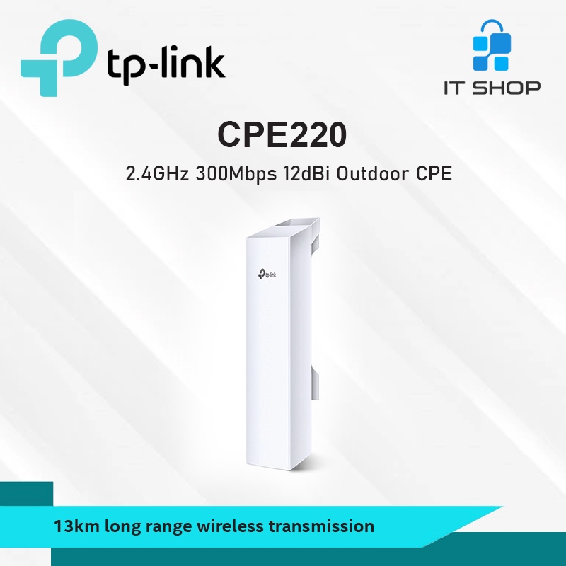 Tp-link TPLINK CPE220 2.4GHz 300Mbps 12dBi Outdoor CPE | Shopee Malaysia