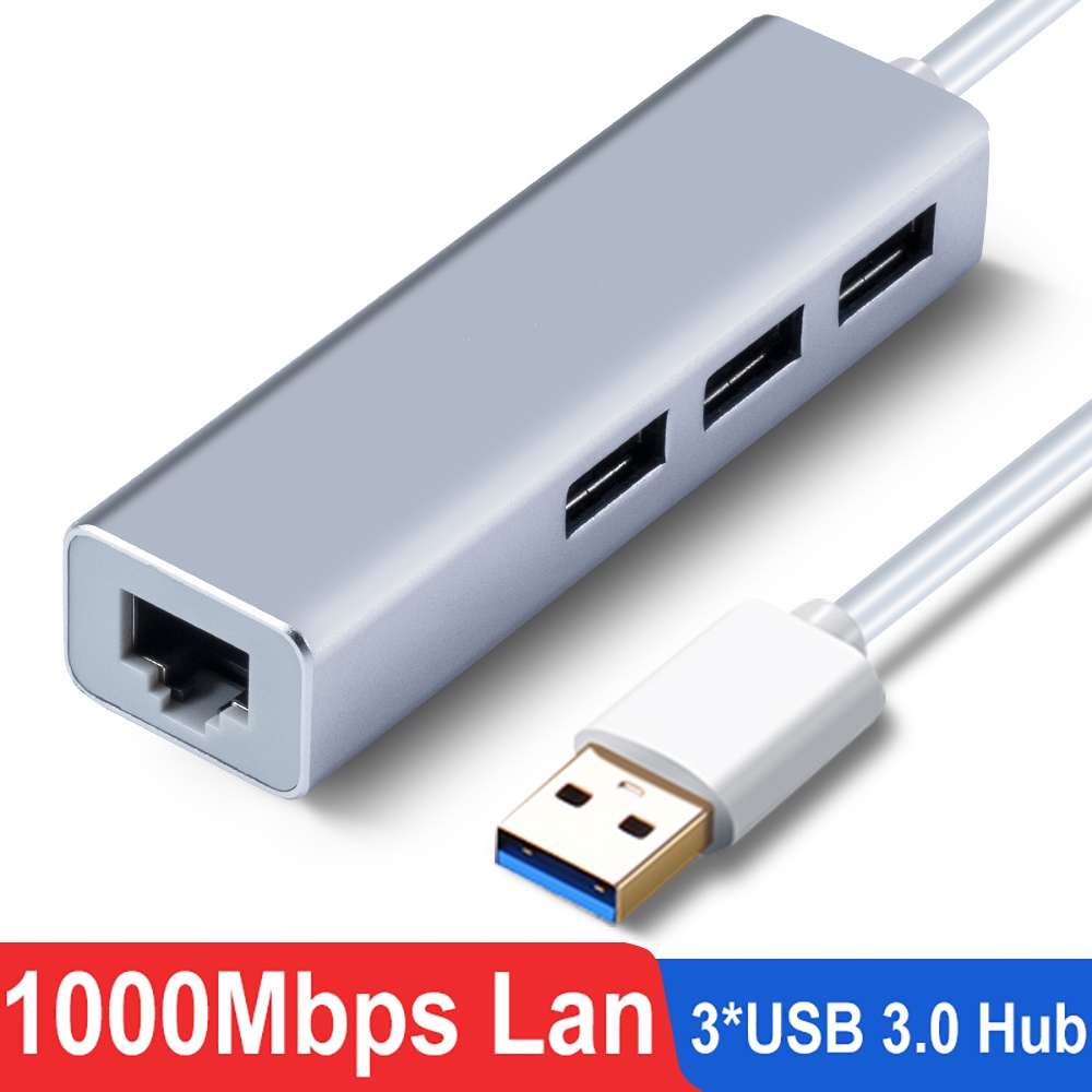 USB C Ethernet USB 3.0 2.0 to RJ45 Hub 10/100/1000Mbps Ethernet Adapter ...