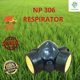 NP306 DOUBLE CARTRIDGE RESPIRATOR Chemical Mask Industry Mask Dust Mask ...